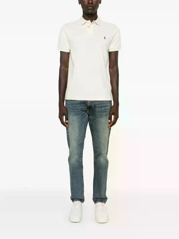 Polo Ralph Lauren Polo Pony Piqué Polo Shirt - Neutrals
