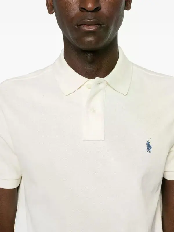 Polo Ralph Lauren Polo Pony Piqué Polo Shirt - Neutrals