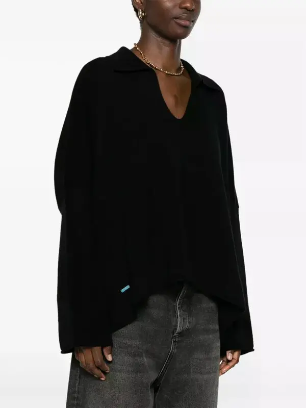Alanui Polo Sweater - Black