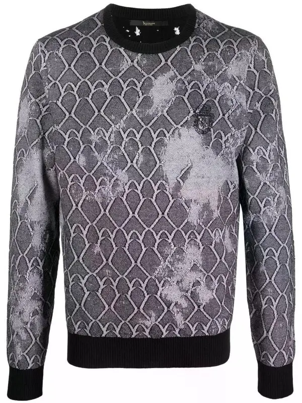 BILLIONAIRE Distressed Knitted Jumper
