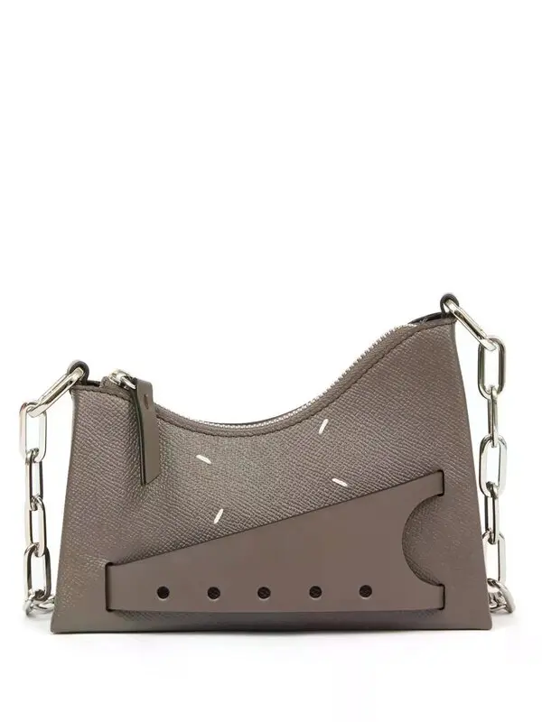 MAISON MARGIELA Snatched Hobo Leather Bag - Brown