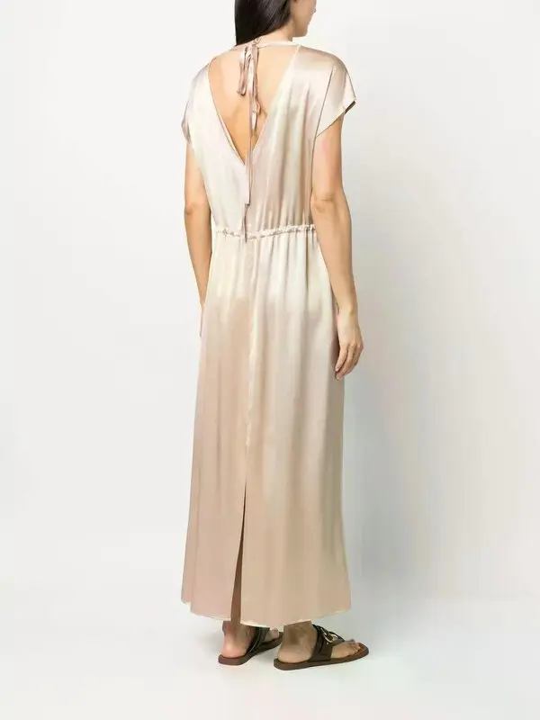 ALYSI V-back Satin Maxi Dress