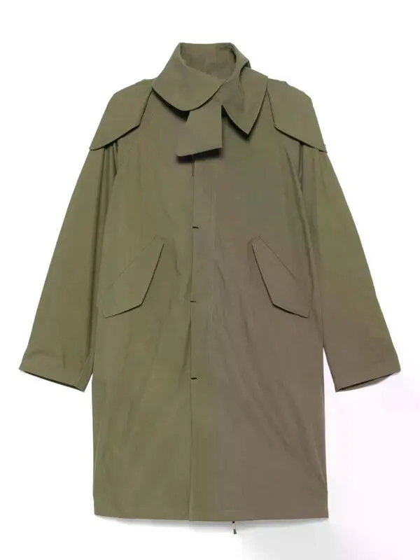 POST ARCHIVE FACTION Hooded Parka - Green