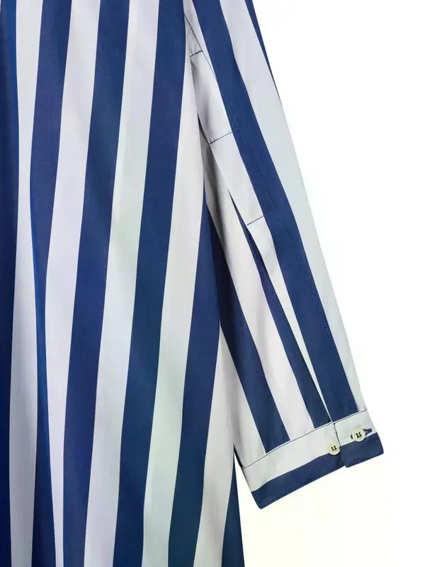 Sunnei Striped Cotton Poplin Shirt - Blue