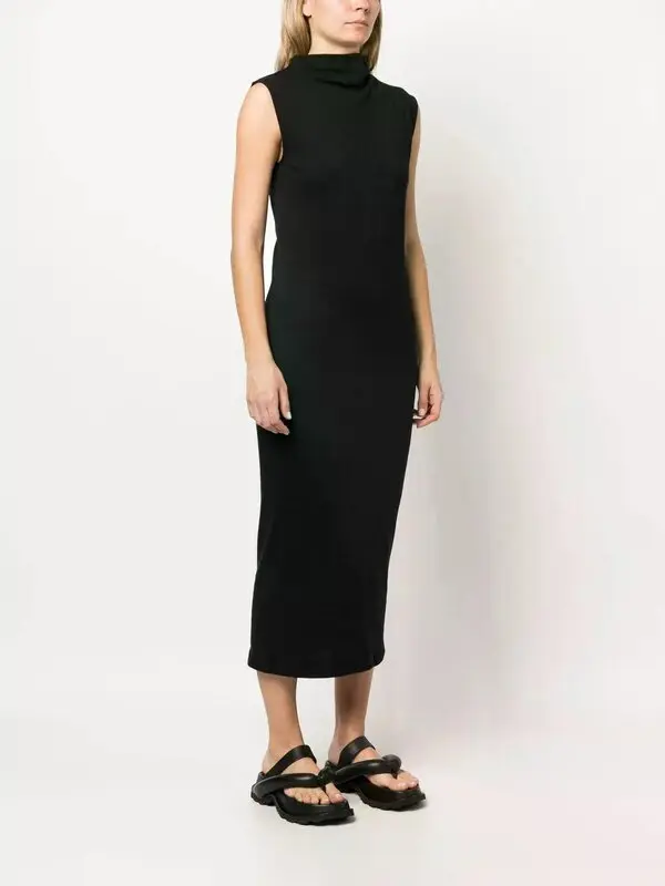 ARMARIUM Fitted Sleeveless High Neck Midi Dress