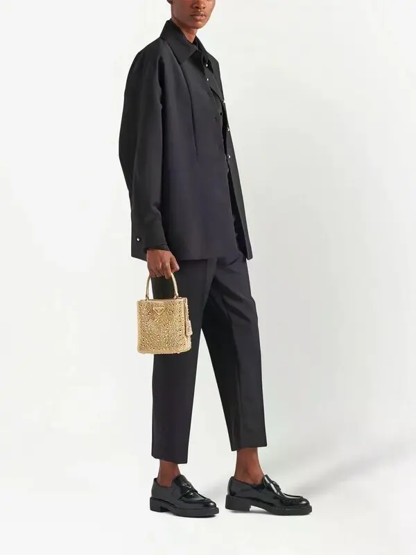 Prada Kid-mohair Tailored Trousers