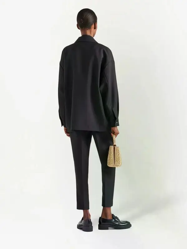 Prada Kid-mohair Tailored Trousers