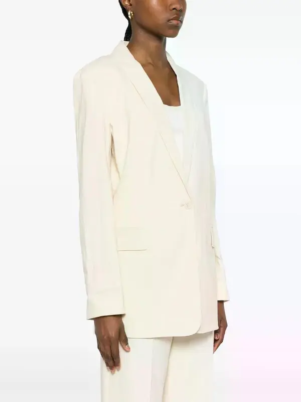 Theory Shawl-lapel Single-breasted Blazer - Neutrals