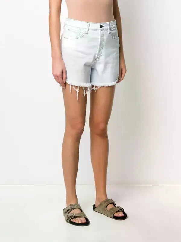 3x1 Frayed Hem Denim Shorts