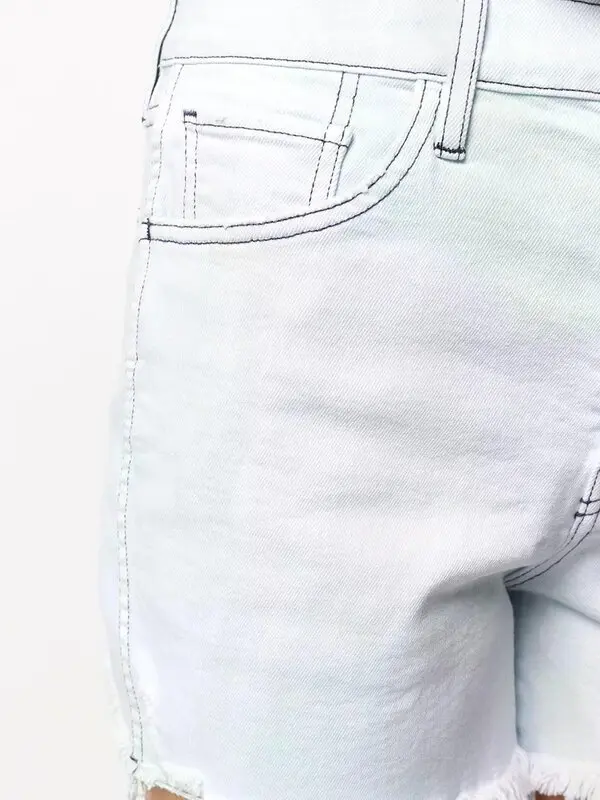 3x1 Frayed Hem Denim Shorts