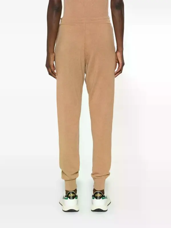 TEDDY CASHMERE Milano Mid-rise Track Trousers - Brown