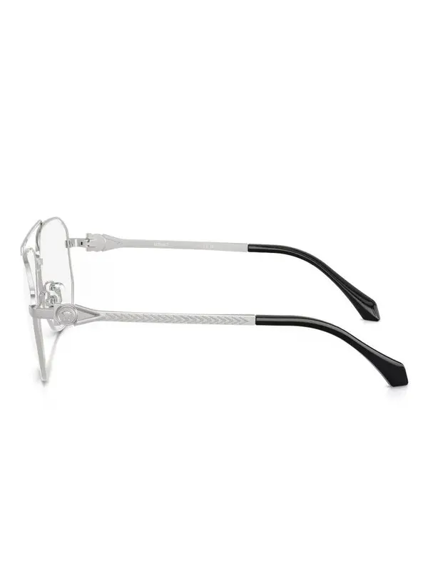 Versace Geometric-frame Glasses - Silver
