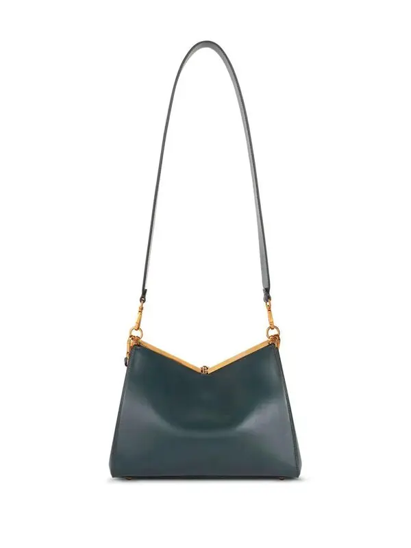 Etro Medium Vela Leather Shoulder Bag - Green