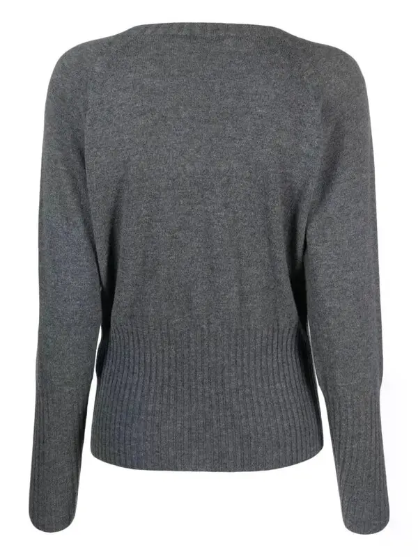 Seventy Ribbed Crew-neck Jumper - Grey