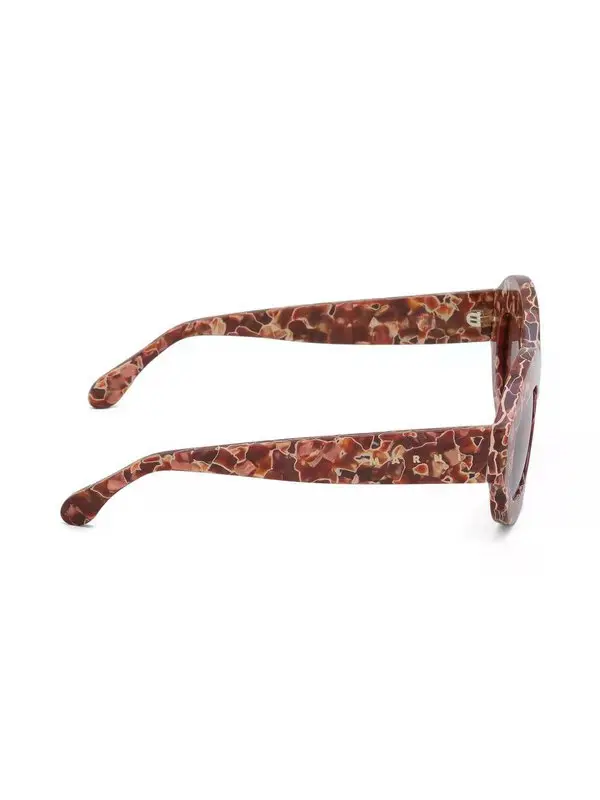 Marni Oval Frame Sunglasses - Brown