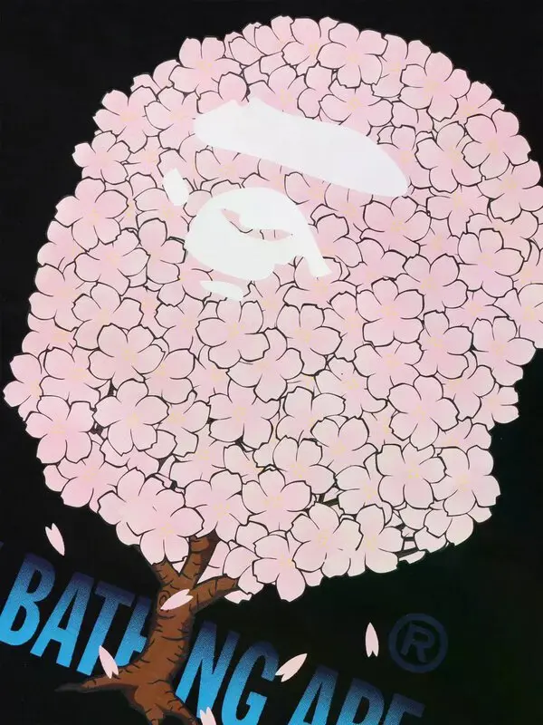 A BATHING APE Sakura T-shirt - Black