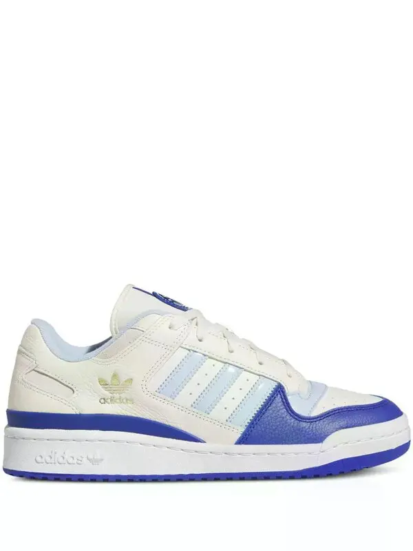 Adidas Forum Low Cl White & Blue Leather Sneakers