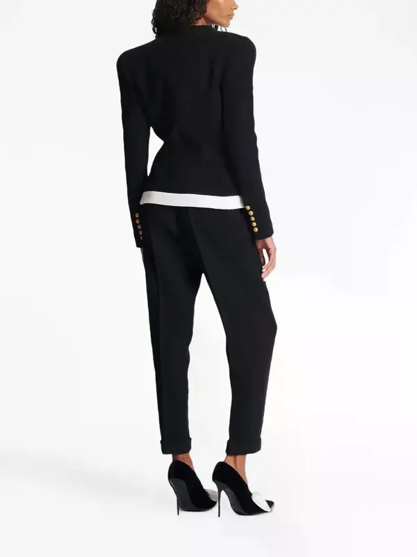 Balmain Two-tone Crepe Blazer