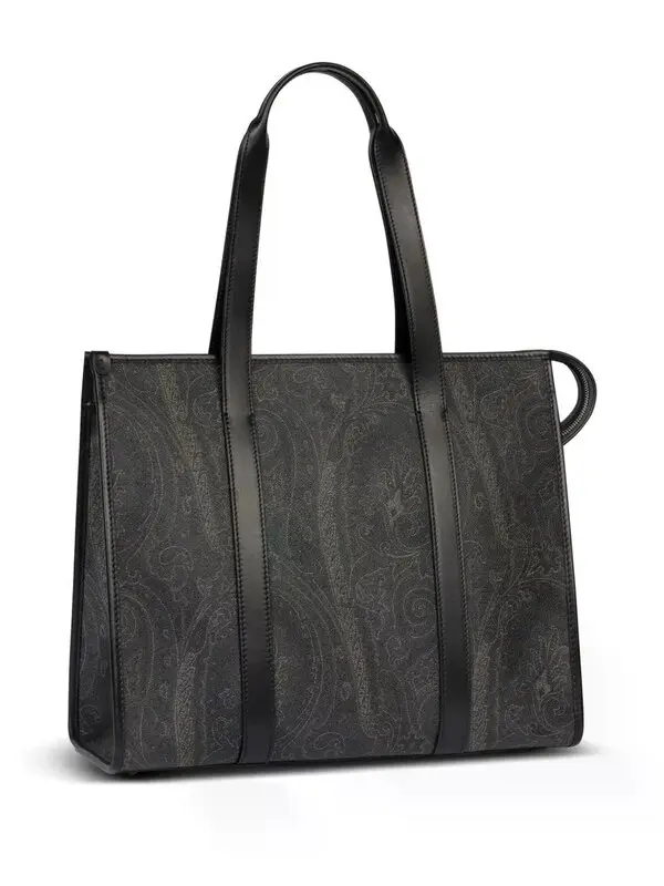 Etro Paisley Motif Tote Bag - Grey