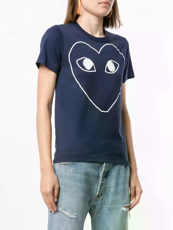 Play Comme Des Garcon Heart Logo T-shirt