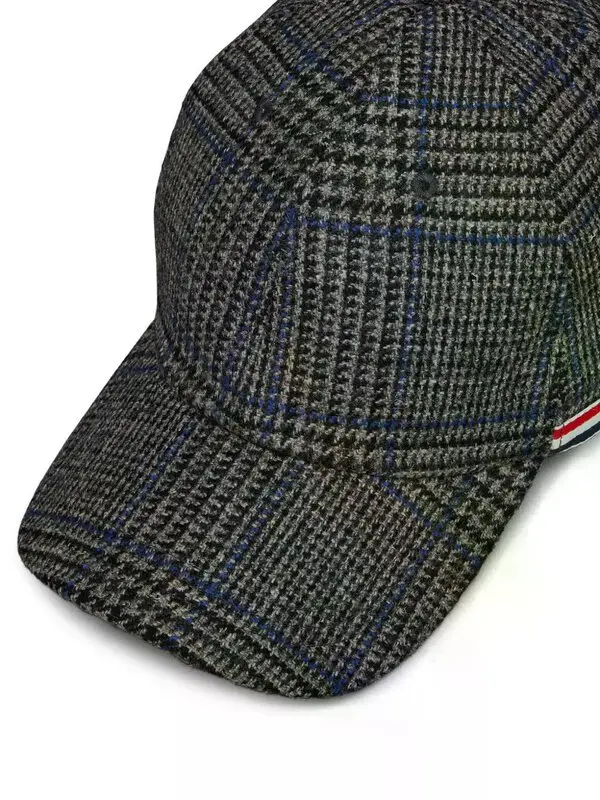 Thom Browne Prince Of Wales Check Baseball Cap