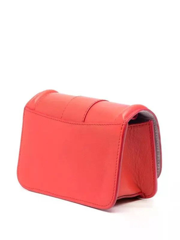 Kiton Leather Mini Bag With Logo Plaque