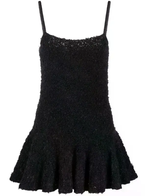 JIL SANDER Bouclé Knitted Mini Dress