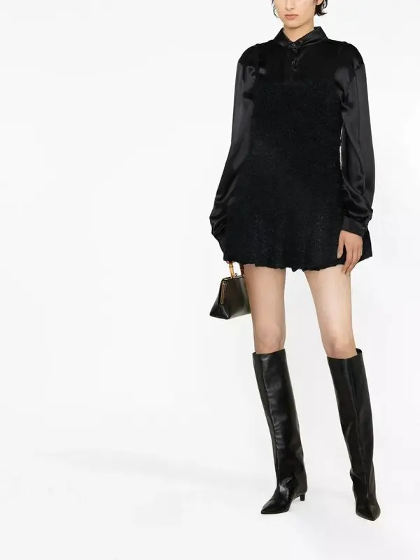 JIL SANDER Bouclé Knitted Mini Dress