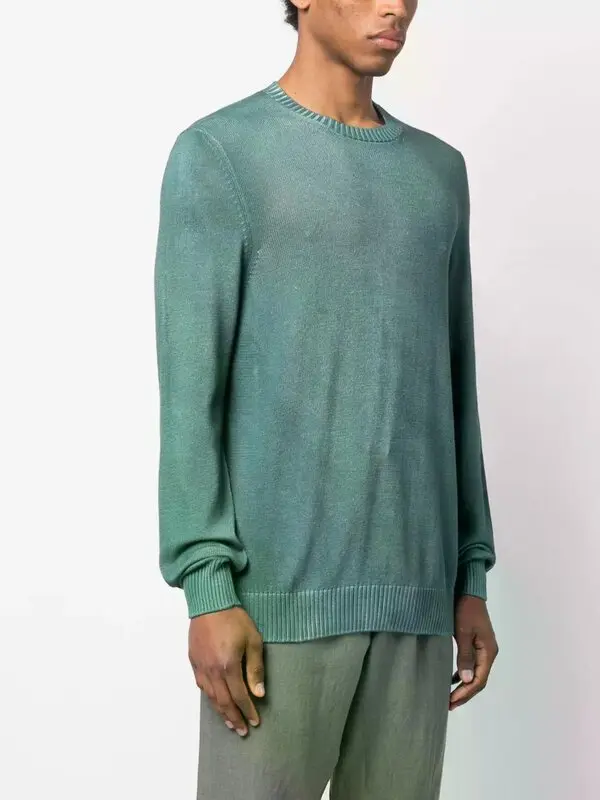 Fedeli Crew Neck Fine Knit Jumper