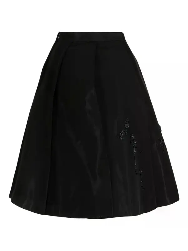 Undercover Embroidered High-waisted Skirt