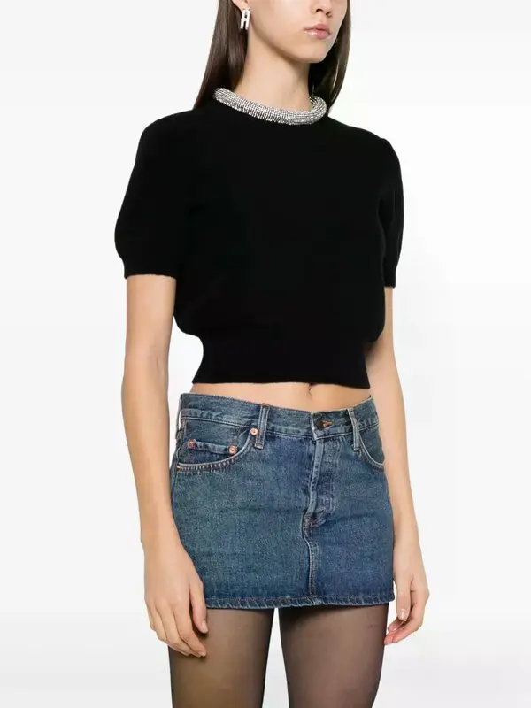 Alexander Wang Crystal-embellished T-shirt