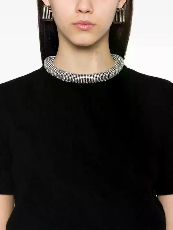 Alexander Wang Crystal-embellished T-shirt