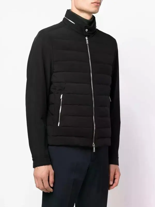 MOORER Quilted-finish Zip-up Jacket