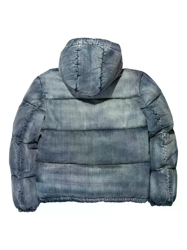 PURPLE BRAND Denim Padded Hooded Jacket