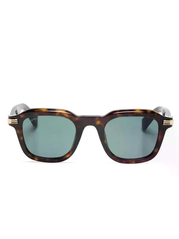 Cartier Square-frame Sunglasses - Brown