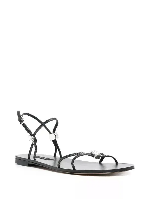 Casadei Open-toe Embellished Sandals