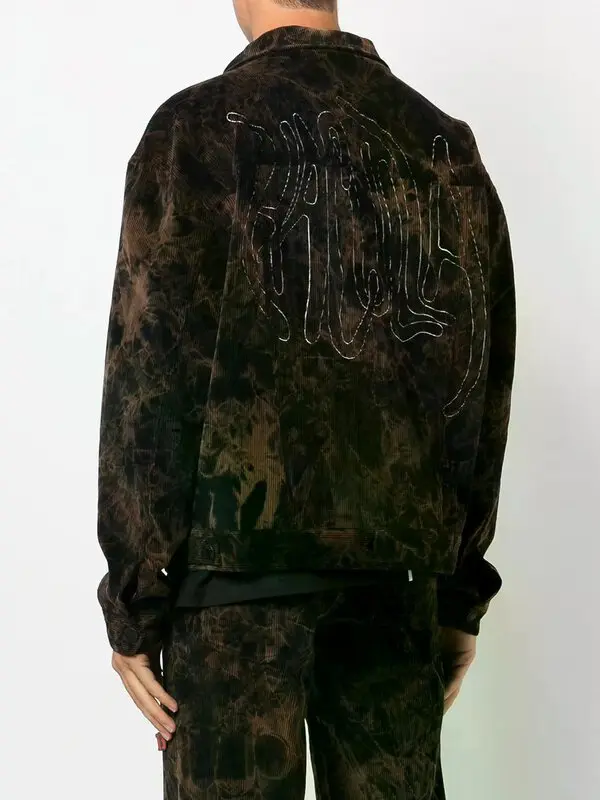 HACULLA. Tie-dye Embroidered Corduroy Jacket
