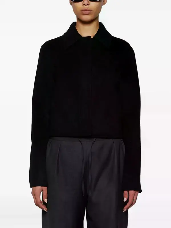 Loulou De Saison Cropped Jacket With Pointed Collar