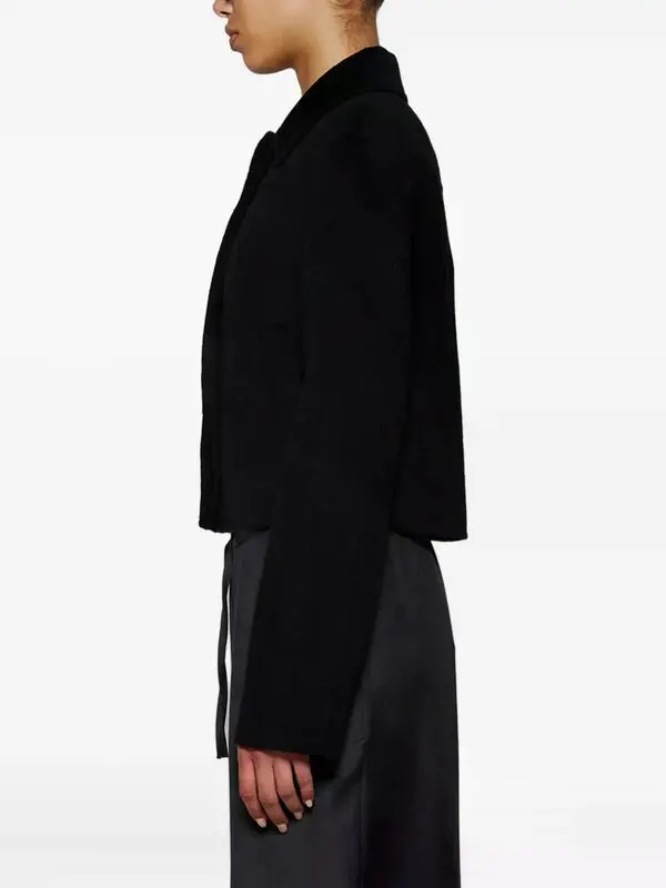Loulou De Saison Cropped Jacket With Pointed Collar