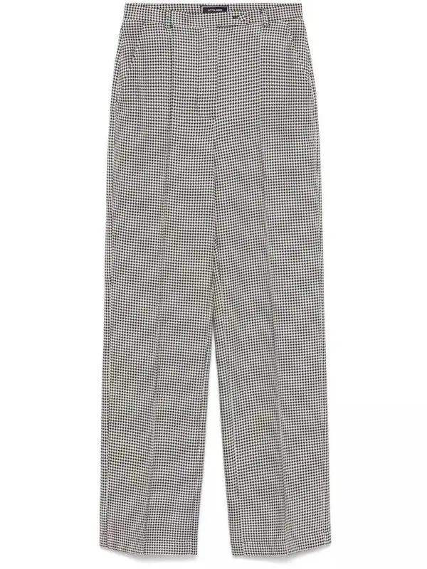 STYLAND Houndstooth Pattern Tailored Trousers