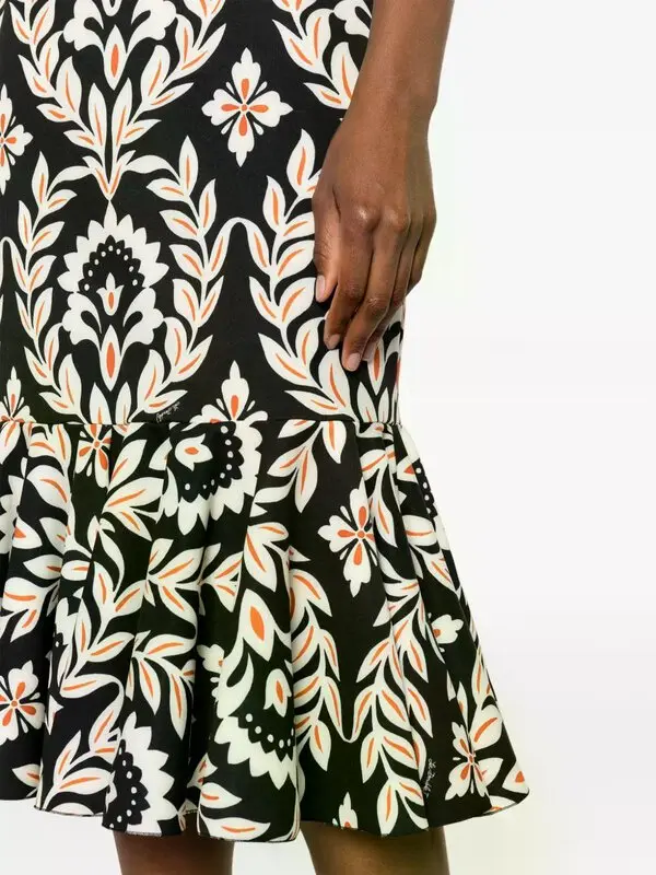 La DoubleJ Sleeveless Floral Print Midi Dress