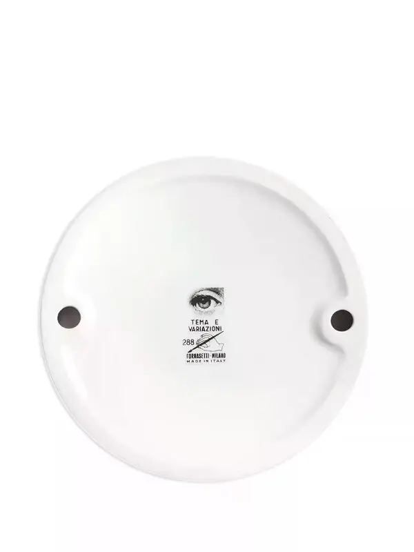 FORNASETTI Tema E Variazioni Ashtray - Grey