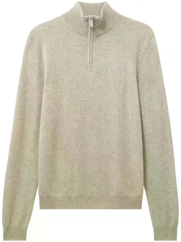 Pringle Of Scotland Zip-up Cashmere Jumper - Neutrals