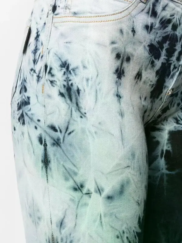 Philipp Plein High-waisted Acid-wash Jeggings