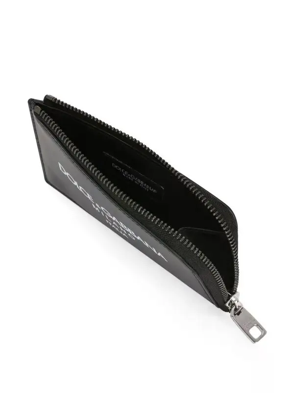 Dolce & Gabbana Logo-print Leather Card Holder