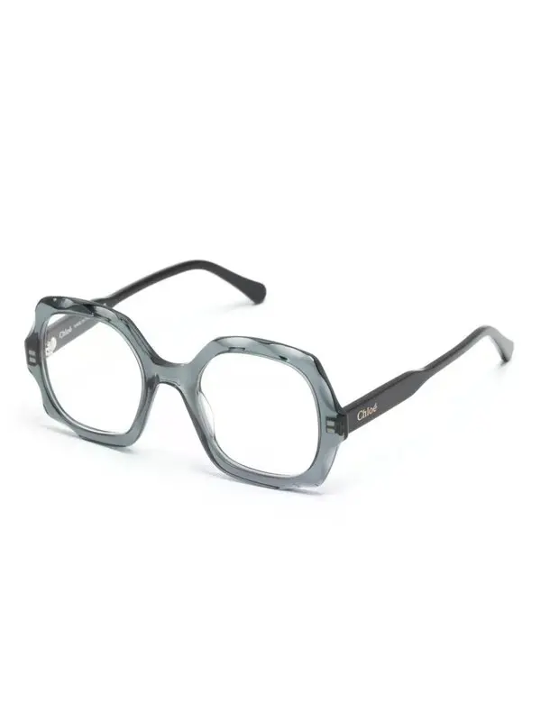 Chloé Geometric Frame Acetate Eyeglasses