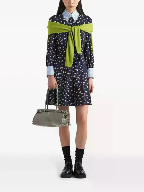 Prada Medium Bonnie Tote Bag - Grey