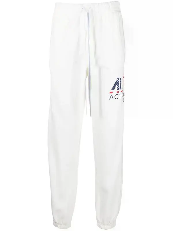 AUTRY Logo-print Cotton Sweatpants - White