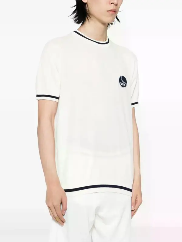 Kiton Knt Crew Neck Short Sleeve Knit - White