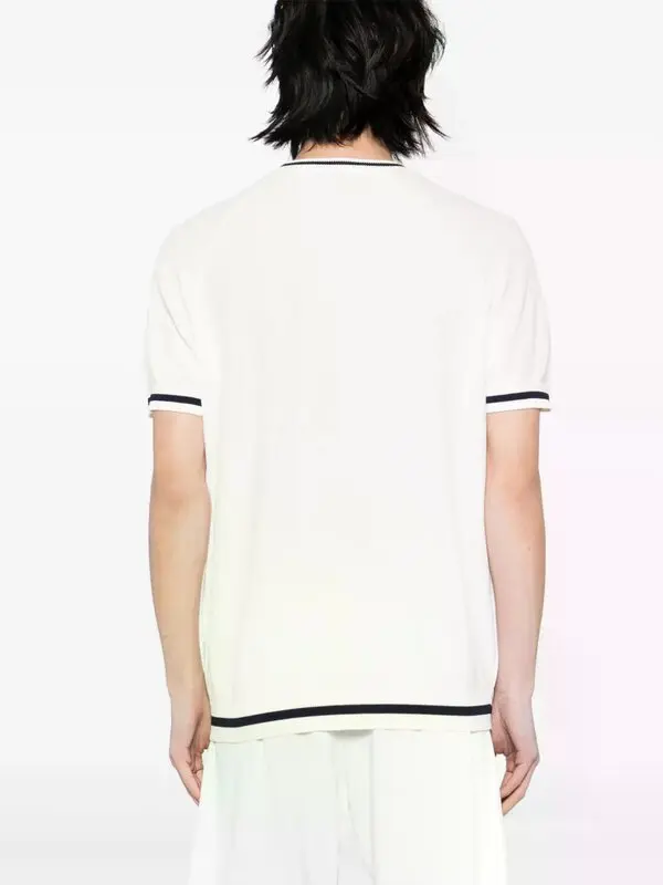 Kiton Knt Crew Neck Short Sleeve Knit - White